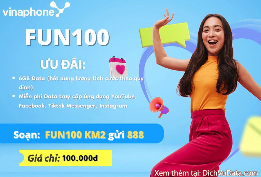 FUN100 Vinaphone - gói cước data, mạng xã hội giá rẻ - Dịch vụ Data ...